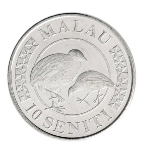 Tonga 10 Seniti Coin, 2015, KM #227, Mint, King Tupou VI, Malau