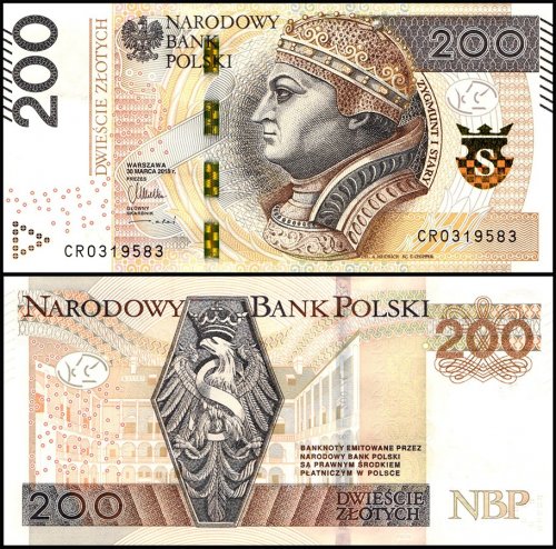 Poland 200 Zlotych Banknote, 2015, P-189a, UNC